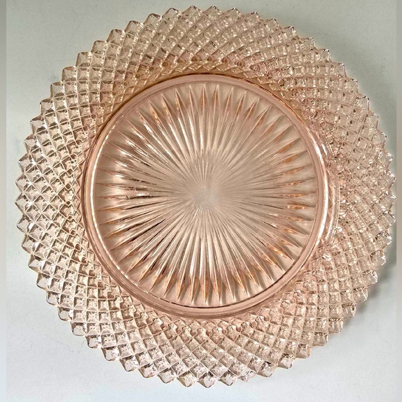 Dining | Anchor Hocking Pink Miss America Plate Vintage Depression ...